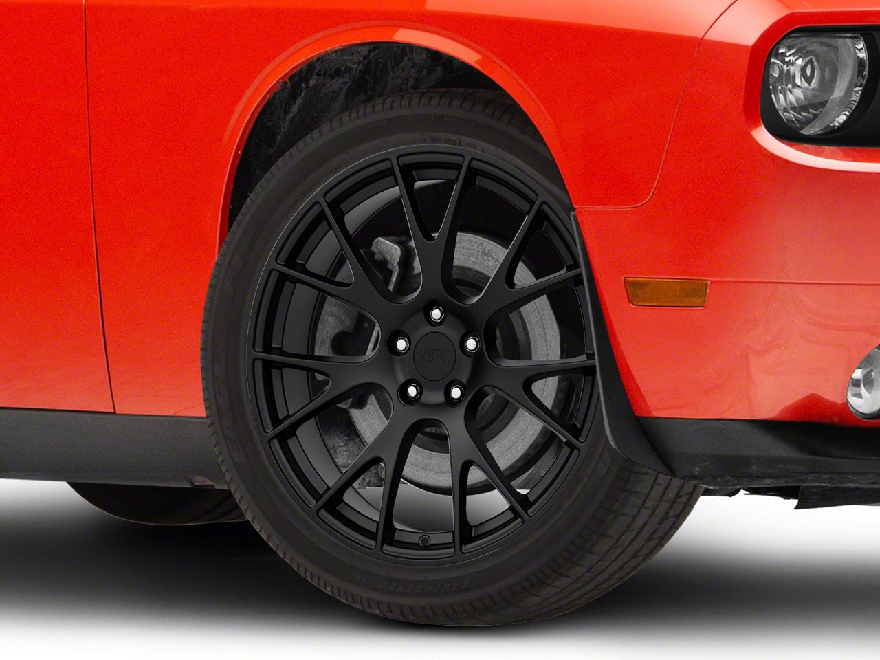 Challenger Hellcat Style Matte Black Wheel; Rear Only; 20x10.5 (08-22 ...