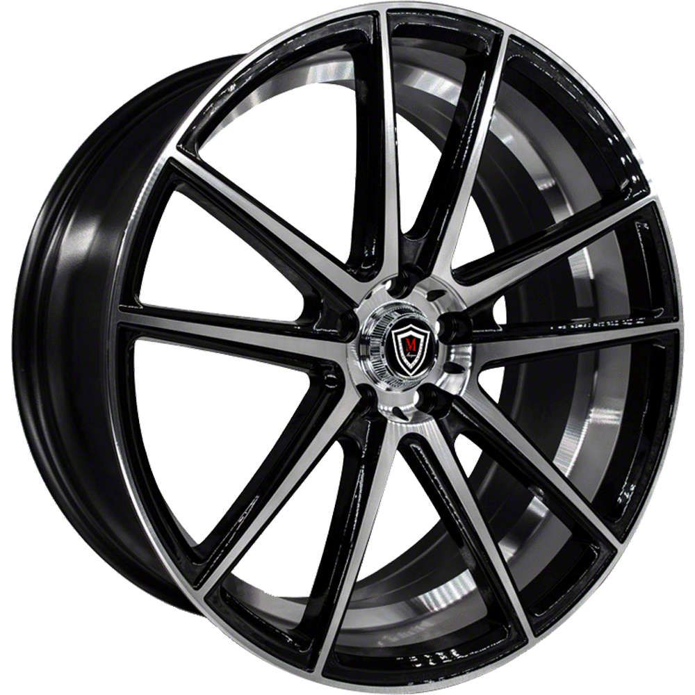 Marquee Wheels Challenger M3197 Gloss Black Machined Wheel; 20x8.5 ...