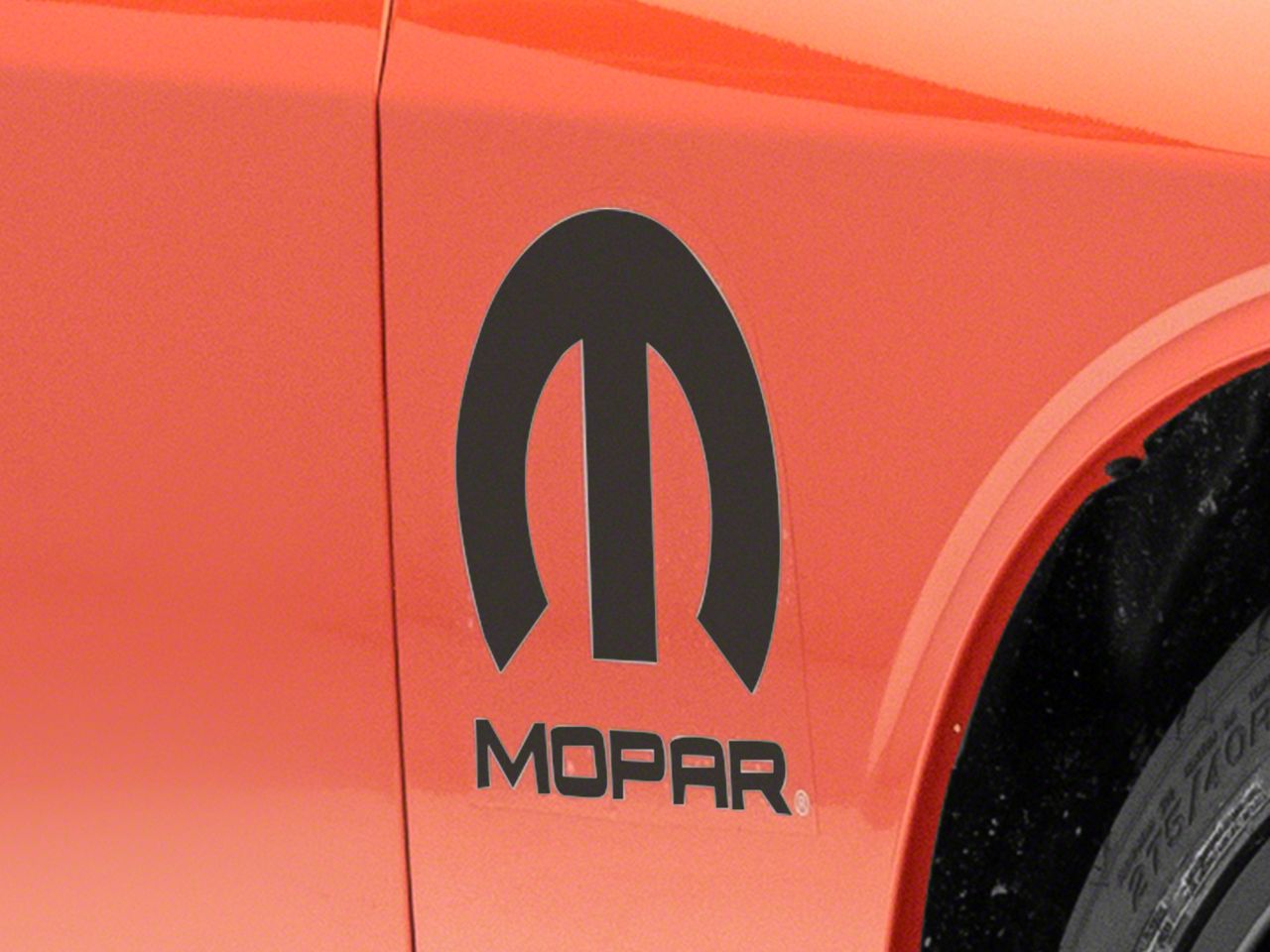 Officially Licensed MOPAR Charger Mopar M Decal; Matte Black CH16476 ...