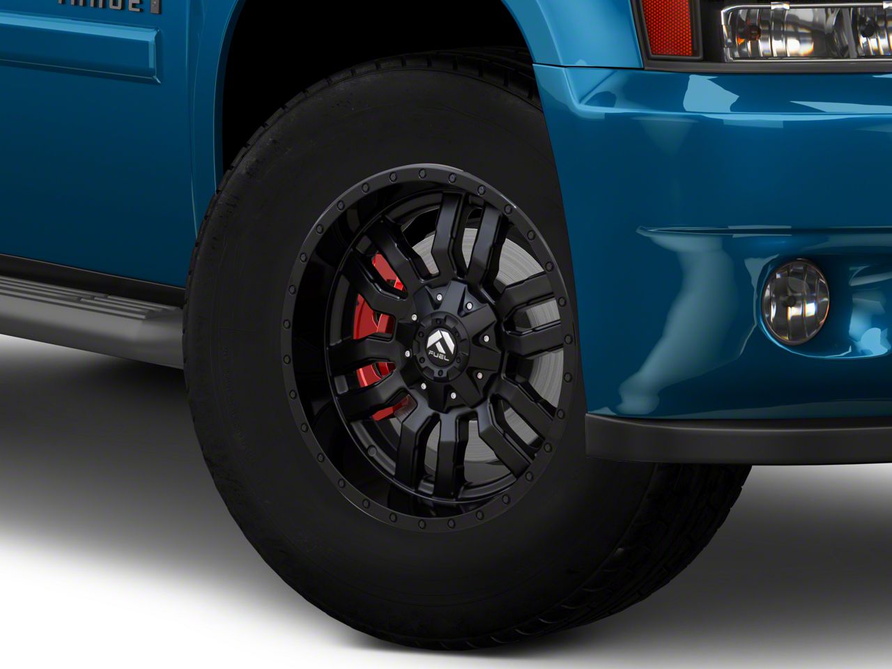 Fuel Wheels RAM 1500 Sledge Matte Black with Gloss Black Lip 6-Lug ...