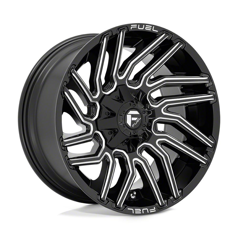 Fuel Wheels Tacoma Typhoon Gloss Black Milled 6-Lug Wheel; 20x10; -18mm ...