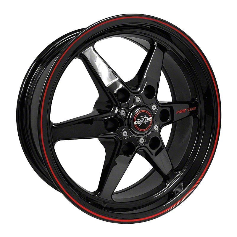 Race Star Tacoma 93 Truck Star Gloss Black 6-Lug Wheel; 17x9.5; 25mm ...