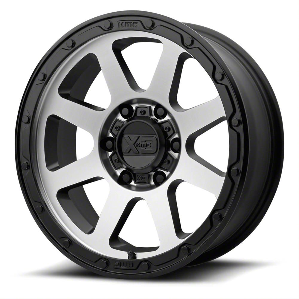 XD Tacoma Addict 2 Matte Black Machined 6-Lug Wheel; 17x8.5; 0mm Offset ...
