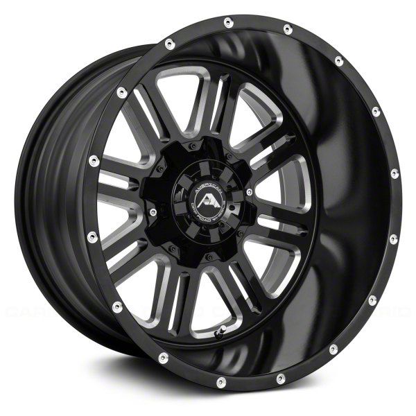 American Off-Road Wheels Bronco A106 Gloss Black Milled 6-Lug Wheel ...