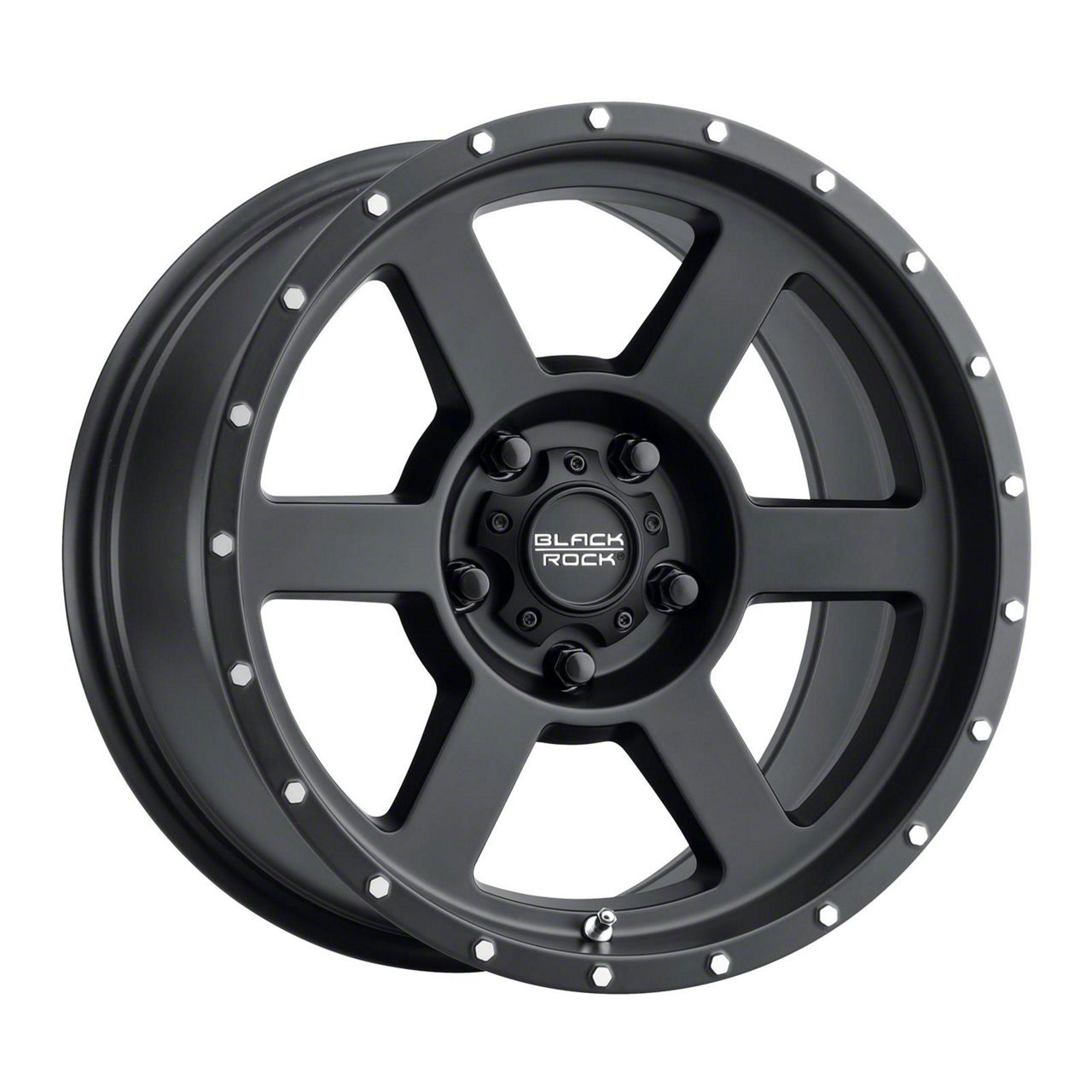 Black Rock Wheels Tacoma Invasion Matte Black 6-Lug Wheel; 20x9; 12mm ...