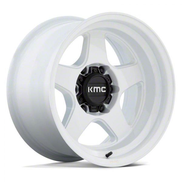 KMC Toyota 4-Runner Lobo Gloss White 6-Lug Wheel; 17x8.5; 18mm Offset ...