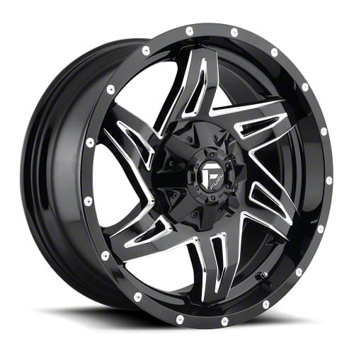 Fuel Wheels Tacoma Rocker Gloss Black Milled 6-Lug Wheel; 20x10; -18mm ...