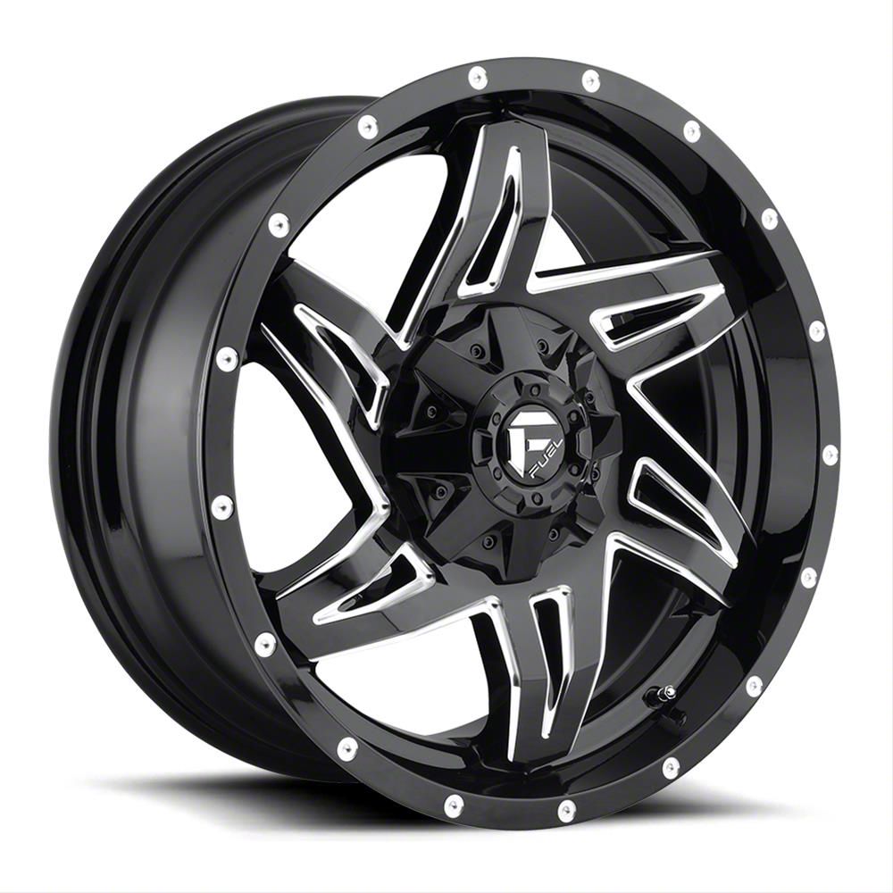 Fuel Wheels Toyota 4-Runner Rocker Gloss Black Milled 6-Lug Wheel; 20x9 ...