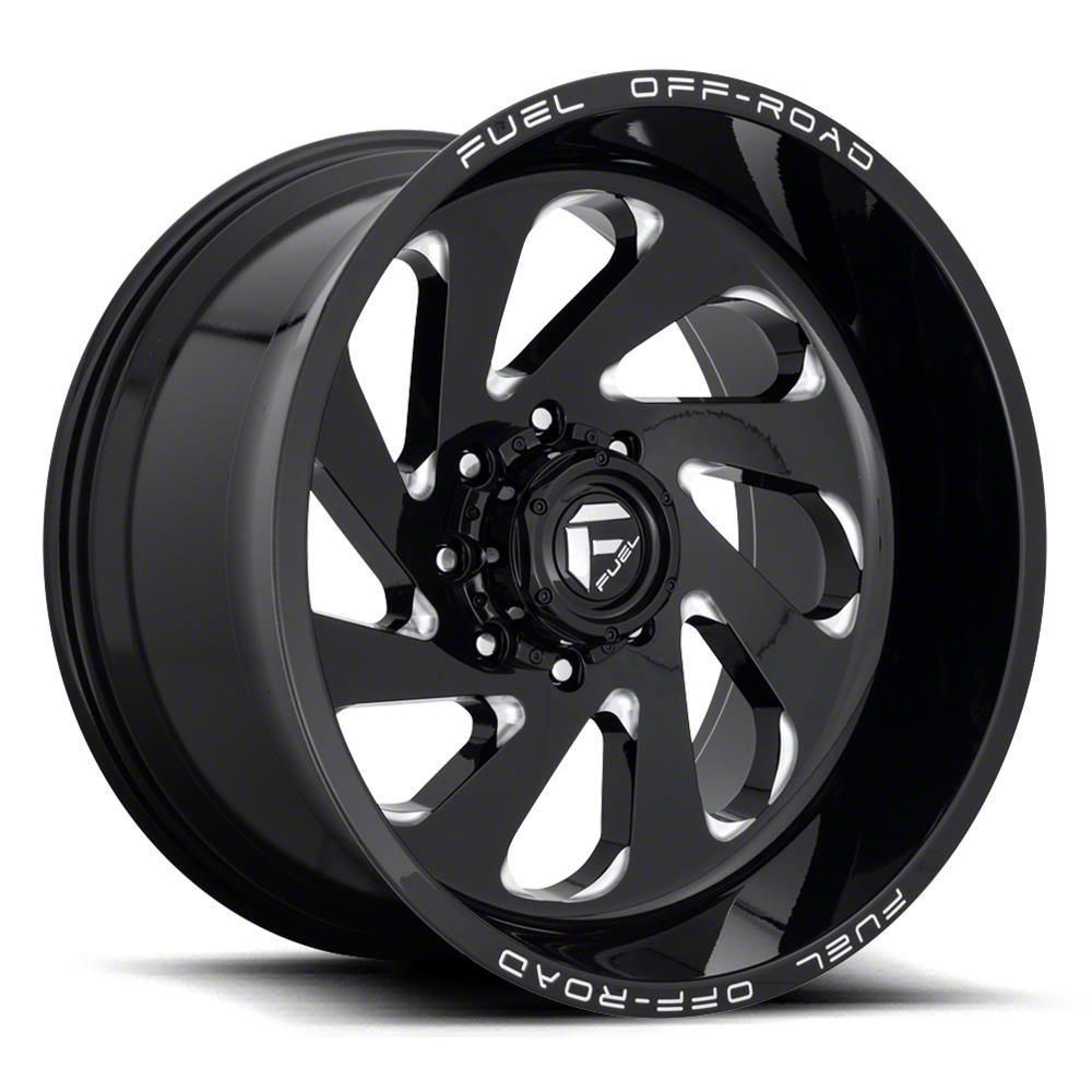 Fuel Wheels Tundra Vortex Gloss Black Milled 6-Lug Wheel; 20x12; -45mm ...
