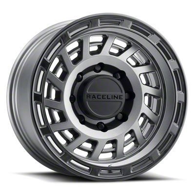 Raceline Toyota 4-Runner Halo Gunmetal with Black Ring 6-Lug Wheel ...