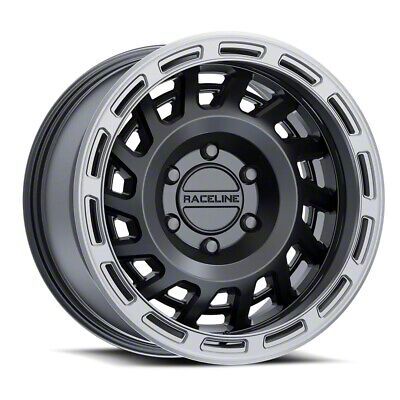Raceline Toyota 4-Runner Halo Satin Black with Silver Ring 6-Lug Wheel ...