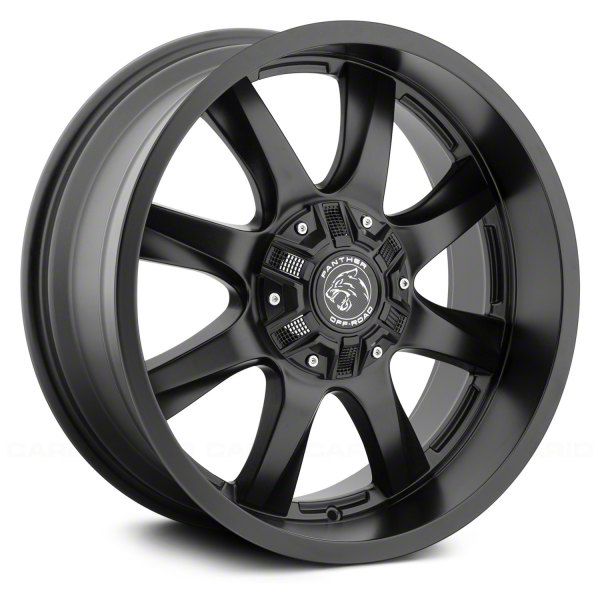 Panther Off Road Tundra 578 Flat Black 6-Lug Wheel; 20x9; -12mm Offset ...