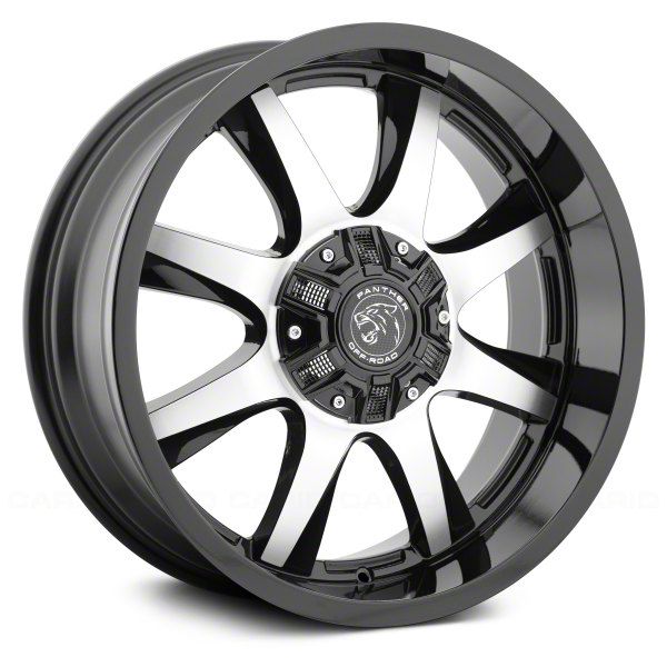 Panther Off Road Bronco 578 Gloss Black Machined 6-Lug Wheel; 20x9 ...