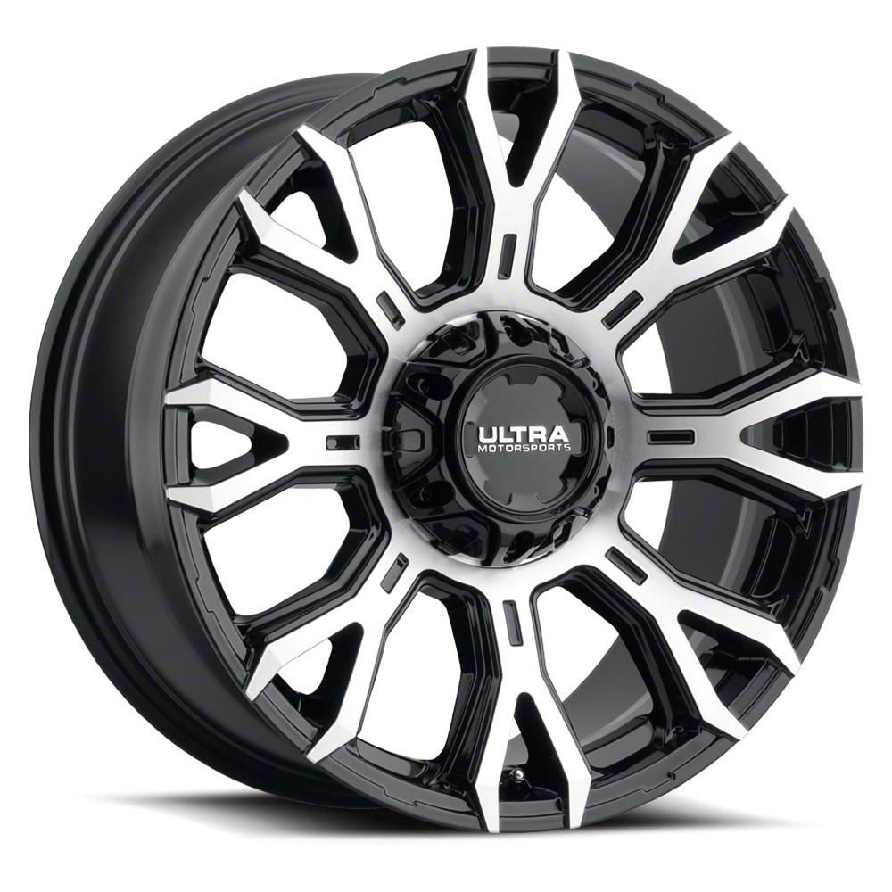 Ultra Wheels Tacoma Scorpion Gloss Black with Diamond Cut Face 6-Lug ...
