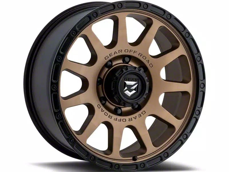 Gear Off-Road Titan XD Proto Call Satin Bronze 6-Lug Wheel; 20x9; 18mm ...