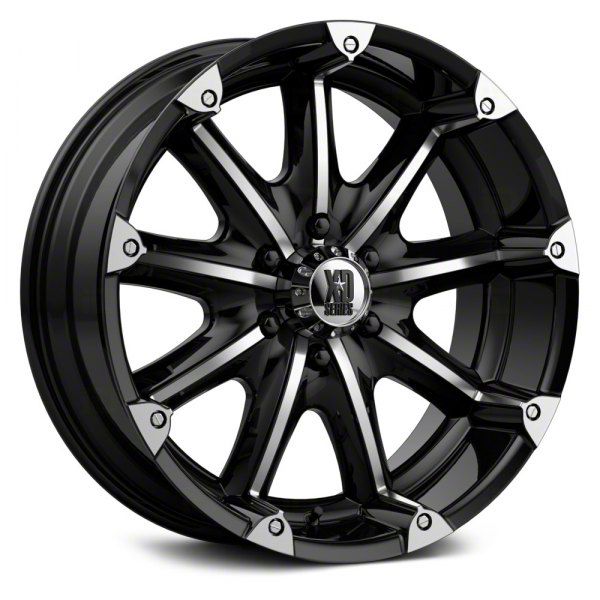 XD Toyota 4-Runner Badlands Gloss Black Machined 6-Lug Wheel; 18x9 ...