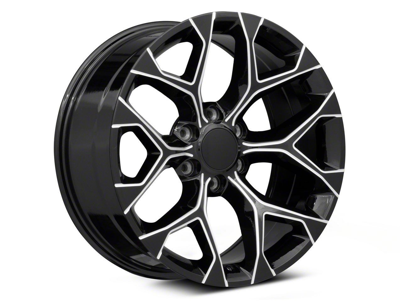 Performance Replicas Silverado 1500 PR176 Gloss Black Milled 6-Lug ...