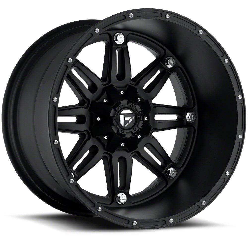 Fuel Wheels Tahoe Hostage Matte Black 6-Lug Wheel; 22x12; -44mm Offset ...