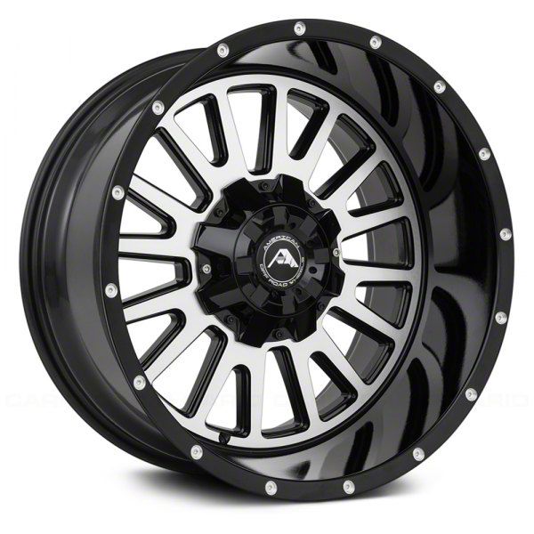 American Off-Road Wheels Titan A105 Gloss Black Machined 6-Lug Wheel ...