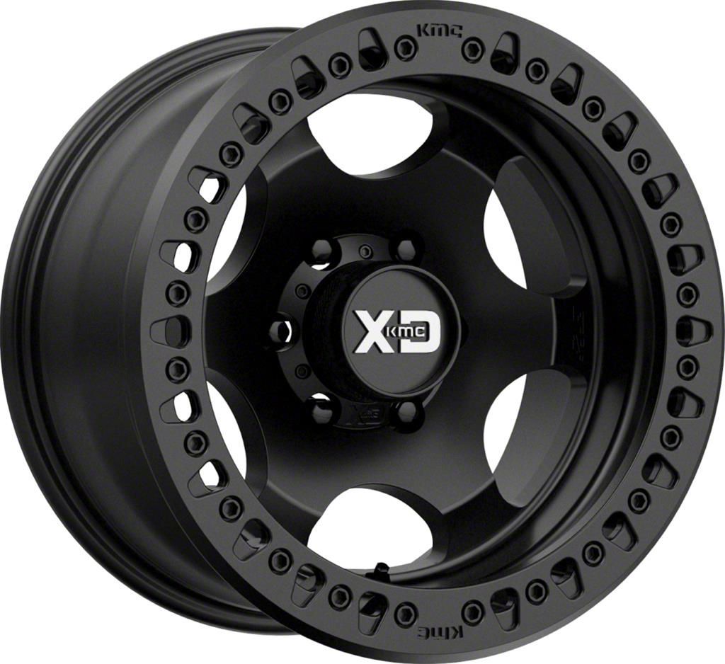 XD Tacoma Beadlock Satin Black 6-Lug Wheel; 17x9; -38mm Offset ...