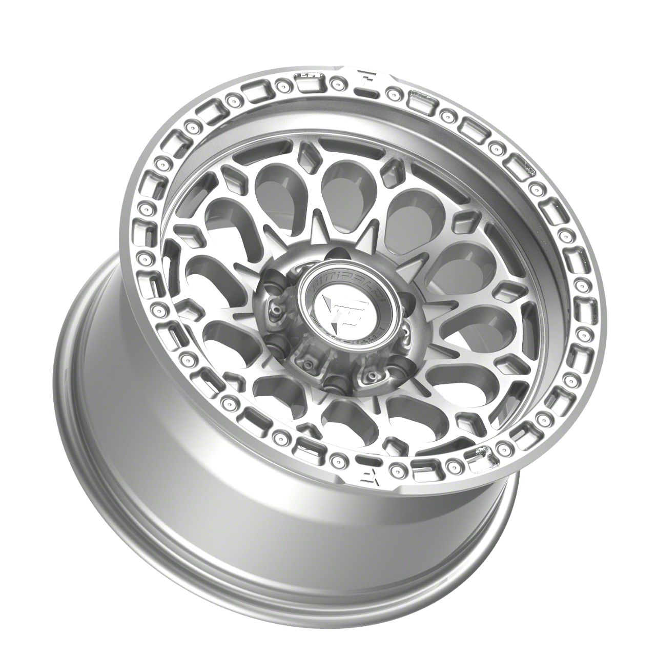 Fittipaldi Offroad Toyota 4-Runner FT101MS Gloss Silver Machined 6-Lug ...