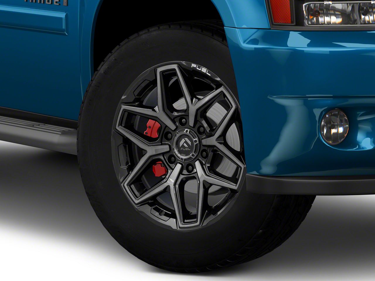 Fuel Wheels Bronco Flux Gloss Black Brushed with Gray Tint 6-Lug Wheel ...
