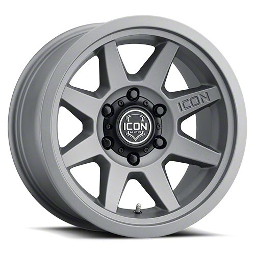 ICON Alloys Tacoma Rebound SLX Charcoal 6-Lug Wheel; 17x8.5; 25mm ...