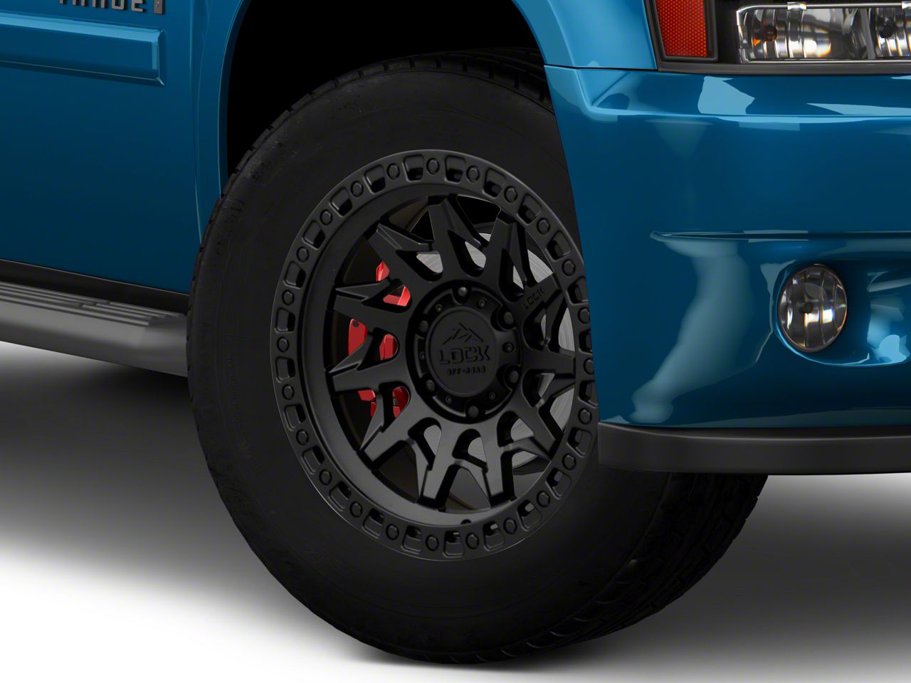 Lock Off-Road Titan XD Lunatic Matte Black with Matte Black Ring 6-Lug ...