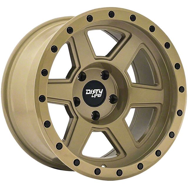 Dirty Life Bronco Compound Desert Sand 6-Lug Wheel; 18x9; -12mm Offset ...