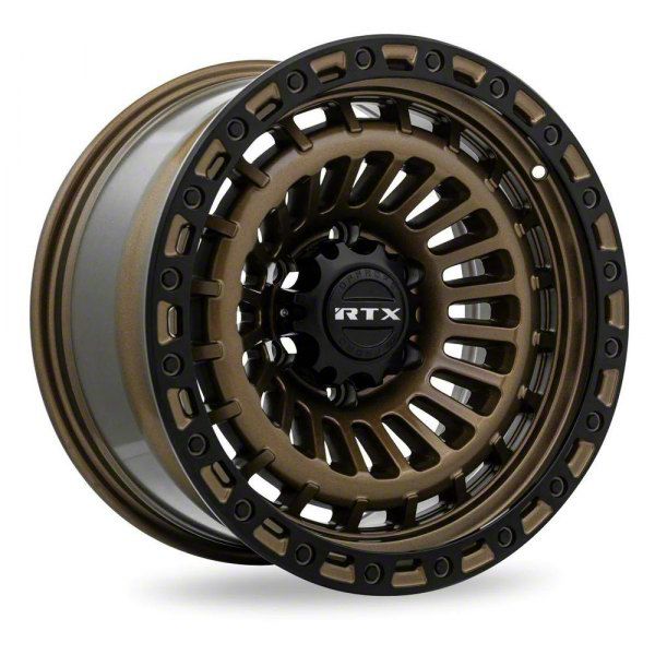 RTX Offroad Wheels Titan Moab Bronze with Satin Black Lip 6-Lug Wheel; 18x9; 0mm Offset 83099 ...