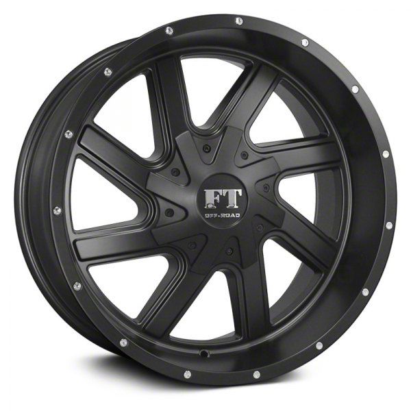 Full Throttle Off Road Bronco FT1 Satin Black 6-Lug Wheel; 18x9; 0mm ...