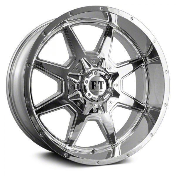Full Throttle Off Road Tacoma FT2 Chrome 6-Lug Wheel; 17x9; 0mm Offset ...