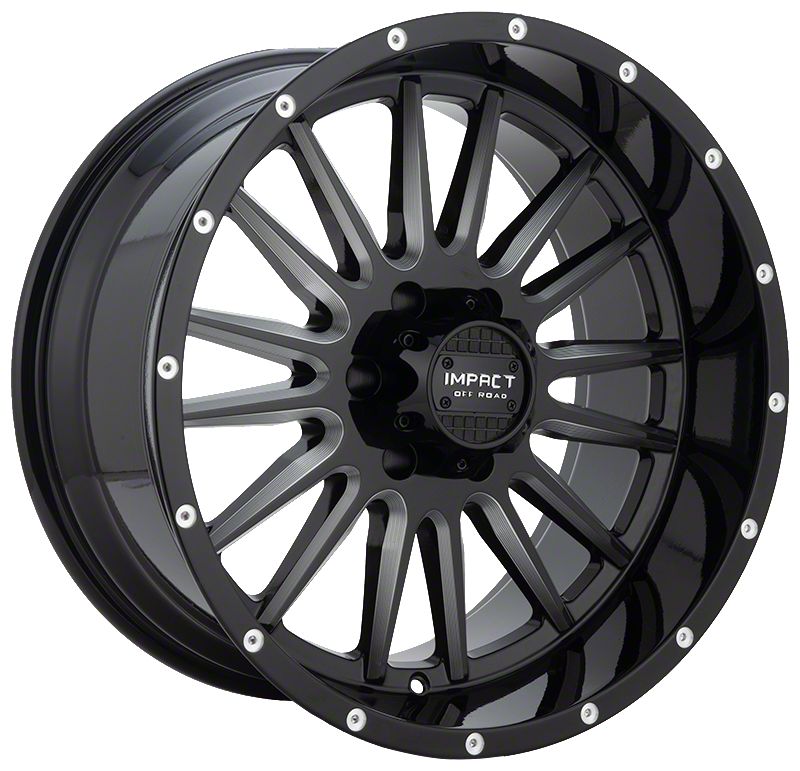 Impact Wheels Tundra 833 Gloss Black Milled 6-Lug Wheel; 20x9; 0mm ...