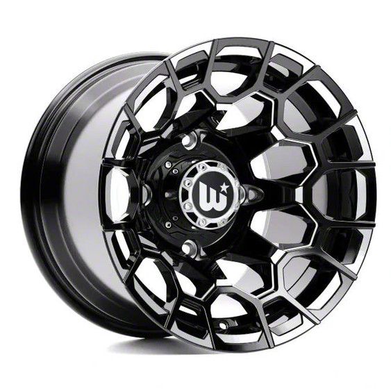 Wesrock Wheels Bronco Spur Gloss Black Milled 6-Lug Wheel; 22x12; -44mm ...