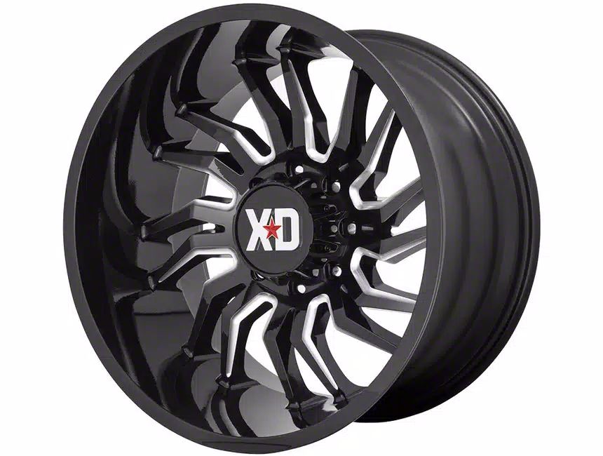 XD Titan Tension Gloss Black Milled 6-Lug Wheel; 20x10; -18mm Offset ...