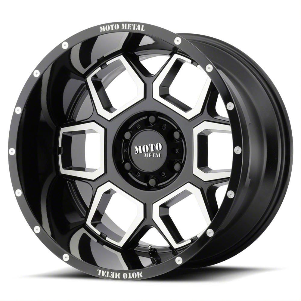 Moto Metal Toyota 4-Runner MO981 Spade Gloss Black Machined 6-Lug Wheel ...