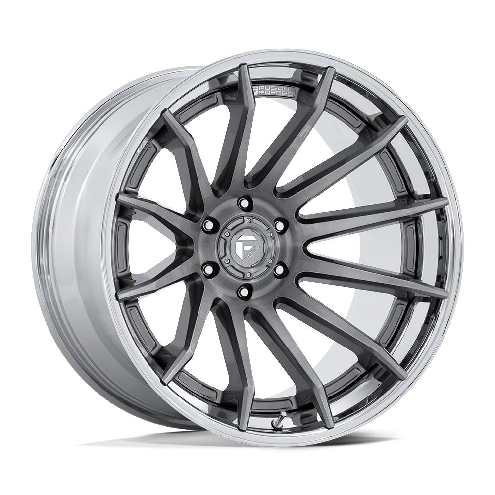 Fuel Wheels Toyota 4-Runner Fusion Forged Burn Platinum with Chrome Lip ...