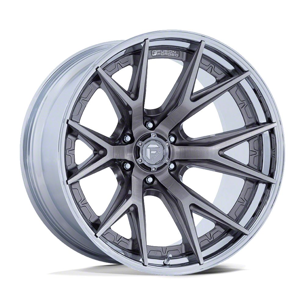 Fuel Wheels Bronco Fusion Forged Catalyst Platinum with Chrome Lip 6 ...