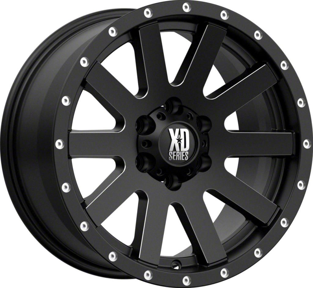 XD Toyota 4-Runner Heist Satin Black Milled 6-Lug Wheel; 22x10; 12mm ...