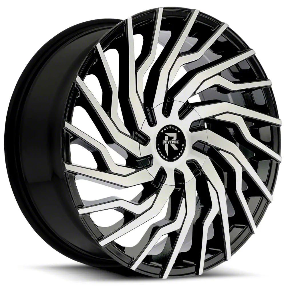 Revenge Luxury Wheels Tundra RL-101 Black Machined 6-Lug Wheel; 26x10 ...