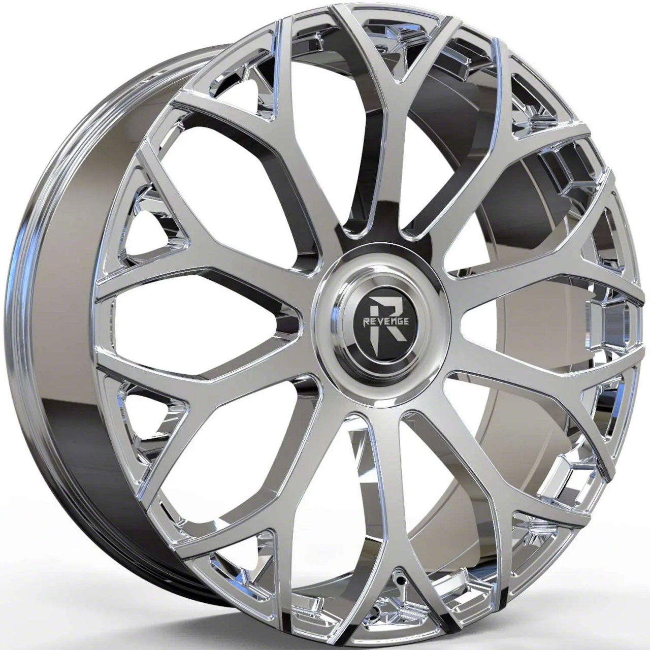 Revenge Luxury Wheels Bronco RL-105 Big Floater Chrome 6-Lug Wheel ...