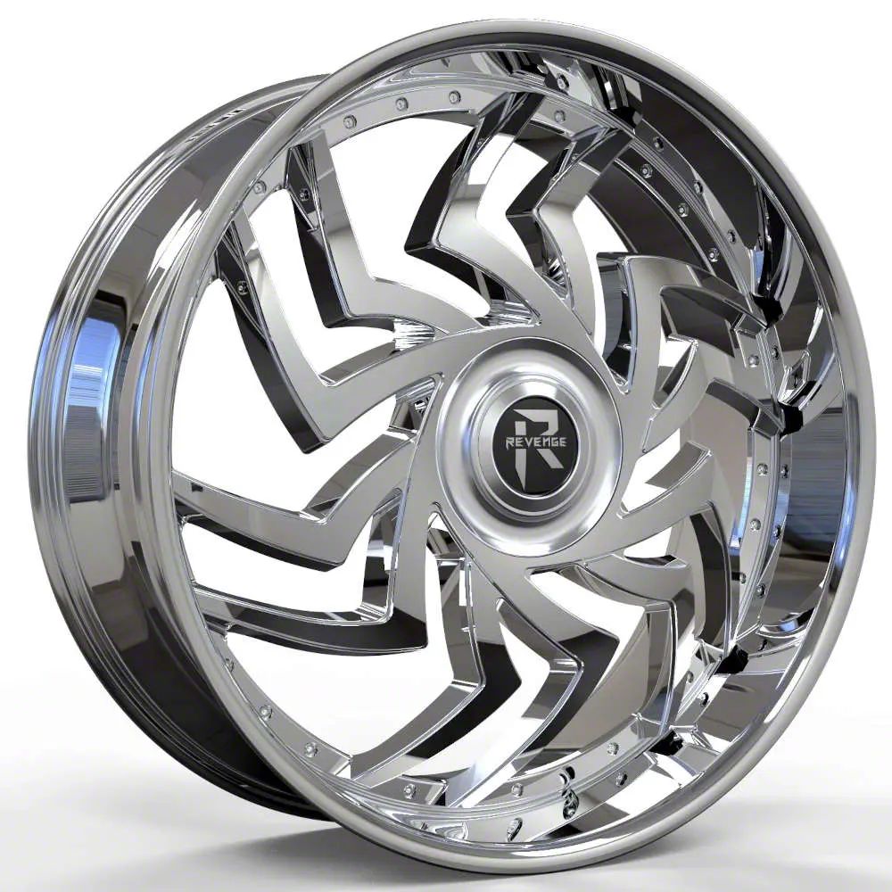 Revenge Luxury Wheels Tacoma RL-107 Big Floater Chrome 6-Lug Wheel ...