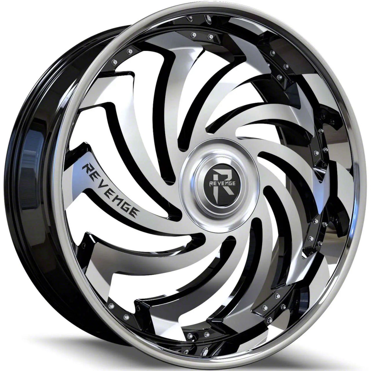 Revenge Luxury Wheels Toyota 4-Runner RL-108 Big Floater Black Machined ...
