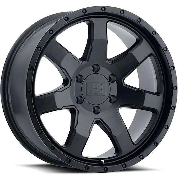 Level 8 Wheels Toyota 4-Runner Slam Matte Black 6-Lug Wheel; 17x8.5 ...