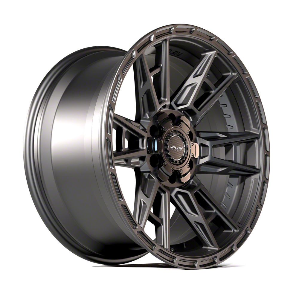 4Play Bronco Sport2.0 4PS20 Matte Black 6-Lug Wheel; 22x10; 24mm Offset ...