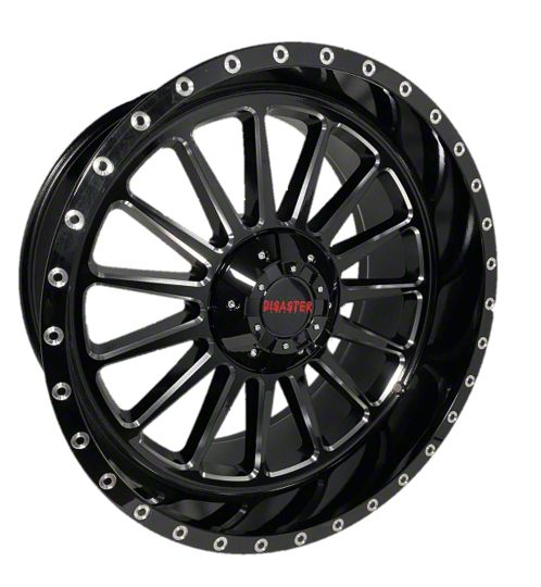 Disaster Offroad Tacoma D96 Gloss Black Milled 6-Lug Wheel; 20x12 ...
