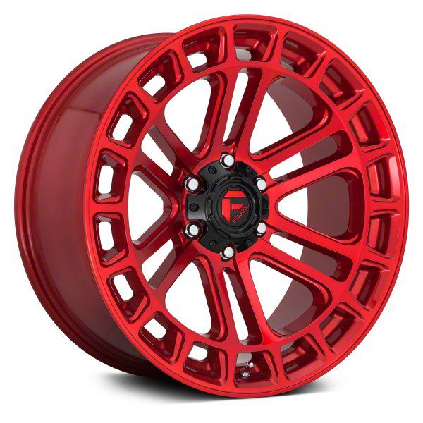 Fuel Wheels Tundra Heater Candy Red Machined 6-Lug Wheel; 20x10; -18mm ...