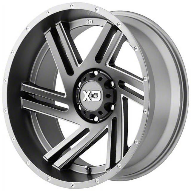 XD Titan Swipe Satin Gray Milled 6-Lug Wheel; 18x9; 0mm Offset ...
