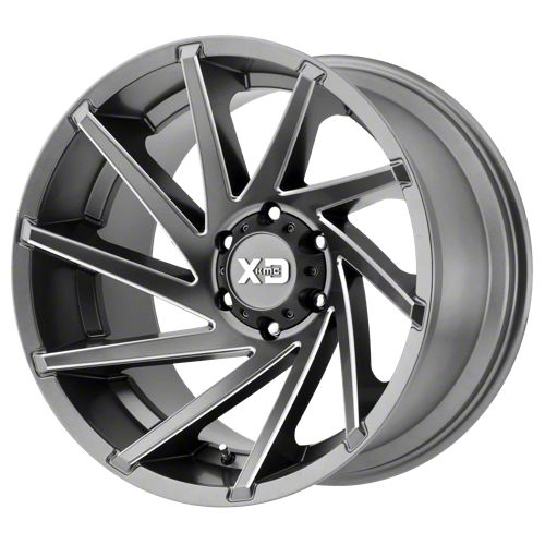 XD Titan XD Cyclone Satin Gray Milled 6-Lug Wheel; 20x12; -44mm Offset ...