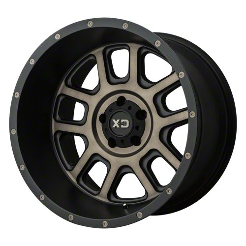 XD Toyota 4-Runner Delta Matte Black with Dark Tint Clear 6-Lug Wheel ...